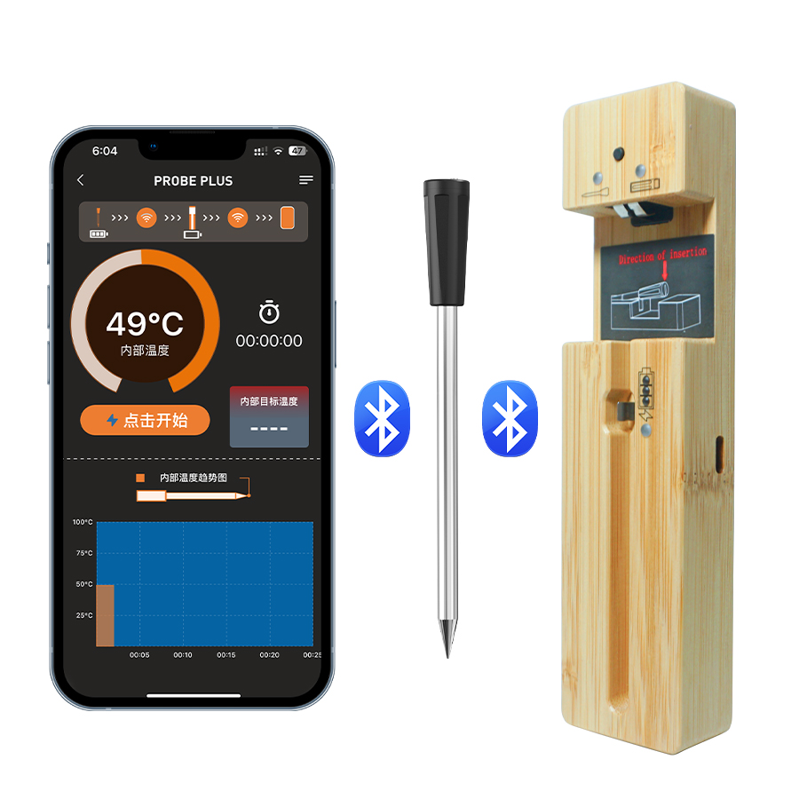 Custom China Smart Wireless Thermometer And Outdoor BBQ Thermometer ...
